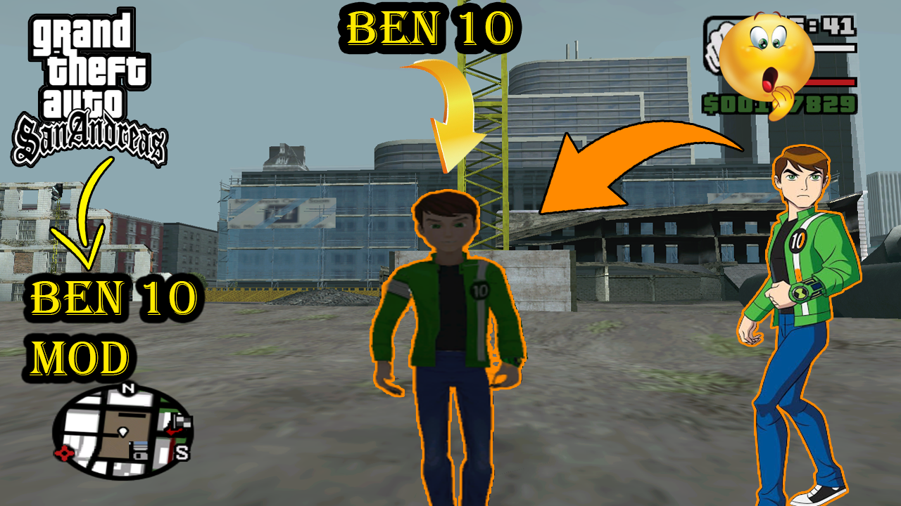 Ben 10 mod for GTA San Andreas