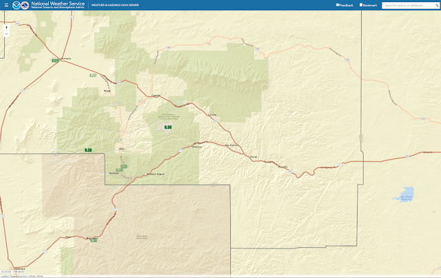 Rainfall Totals For The Past 72-Hours.