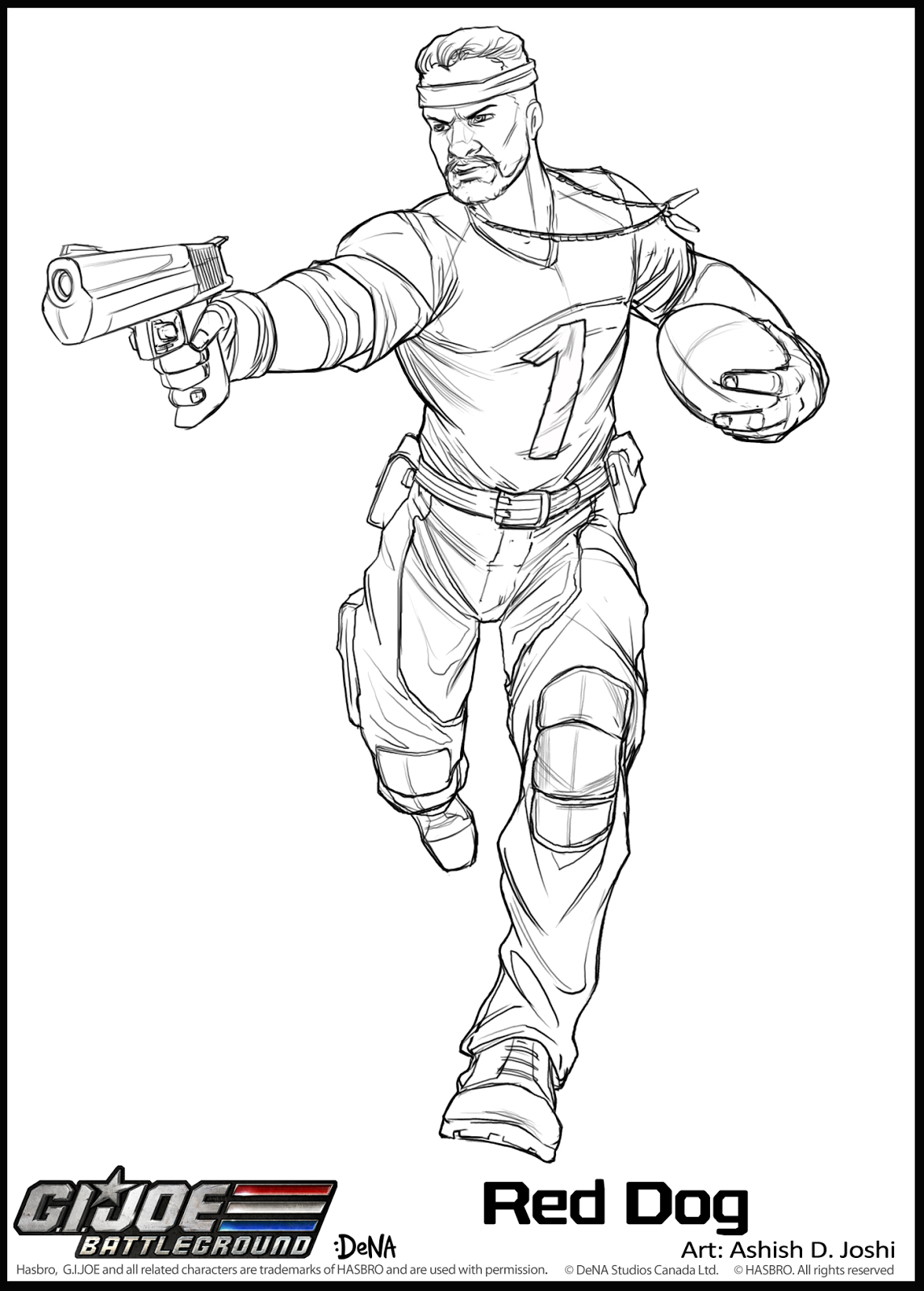 ATOMIC HERMIT: G.I.JOE Battleground line Art