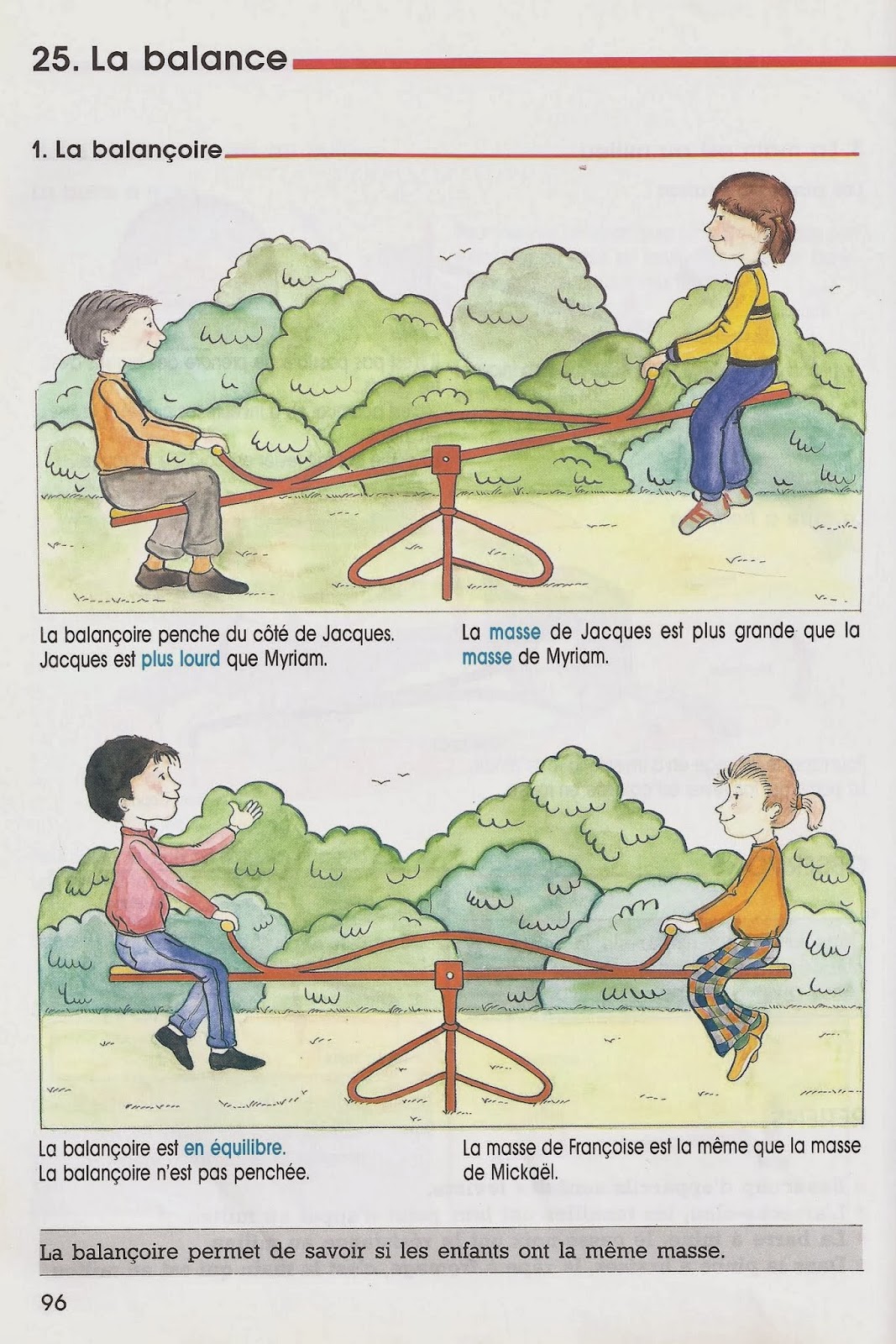 Leçons de choses: 25. La balance. 26. Comment se servir d'une balance