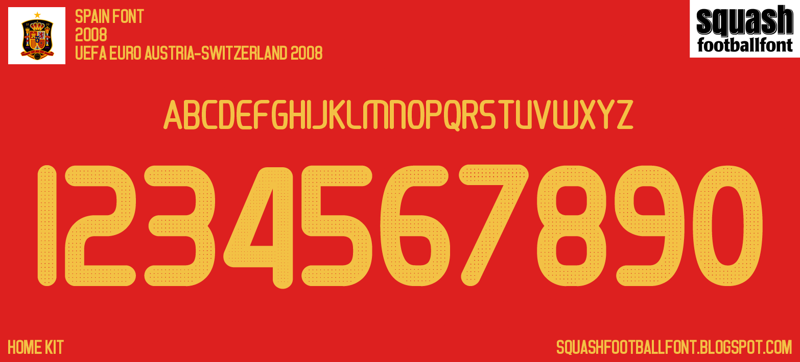 SFF: Spain Euro 2008 Font