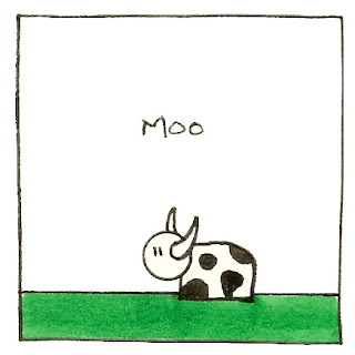 Life in the fishbowl: a cow is a cow.