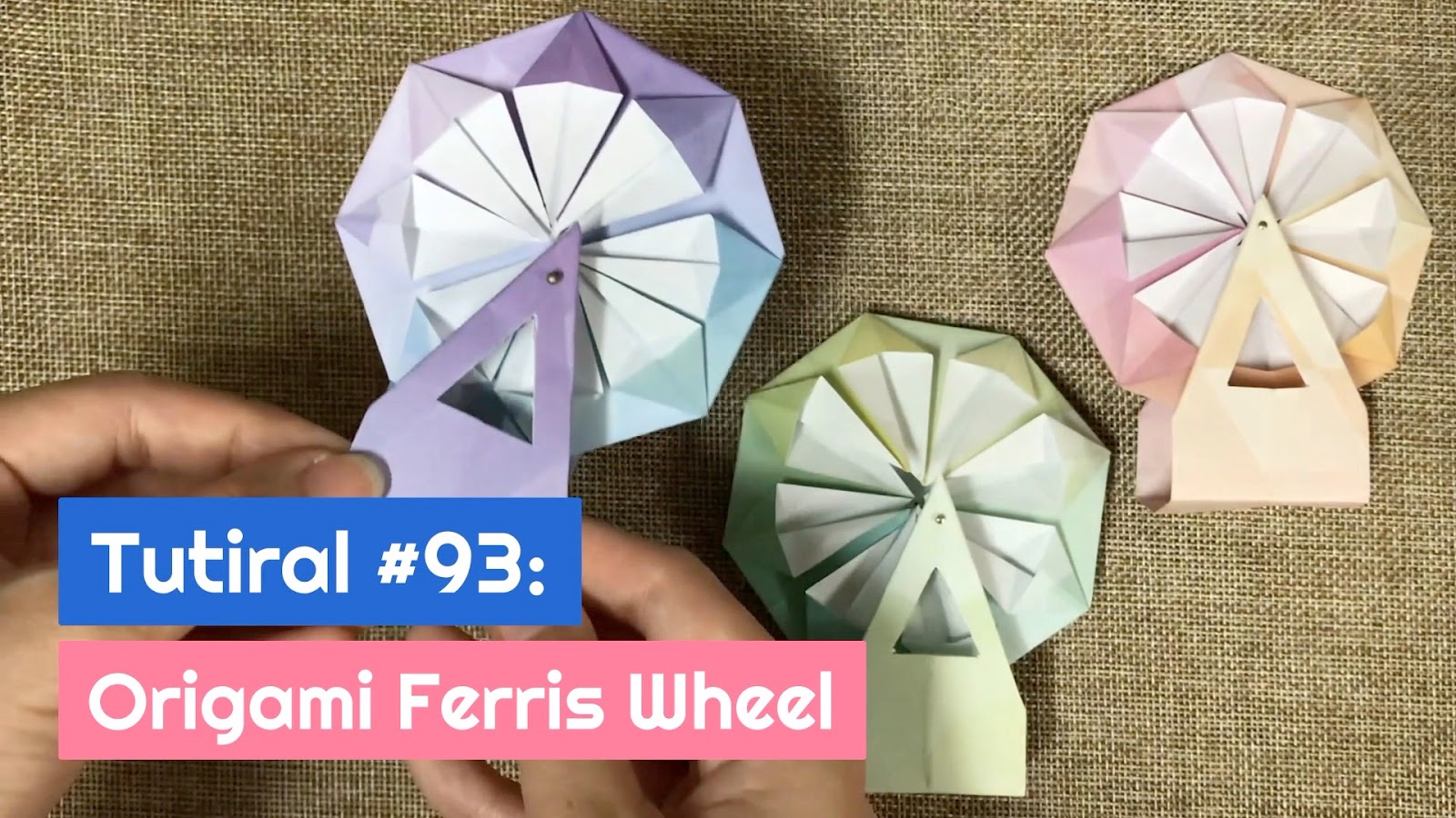 Tutorial #93: Origami Ferris Wheel | The Idea King