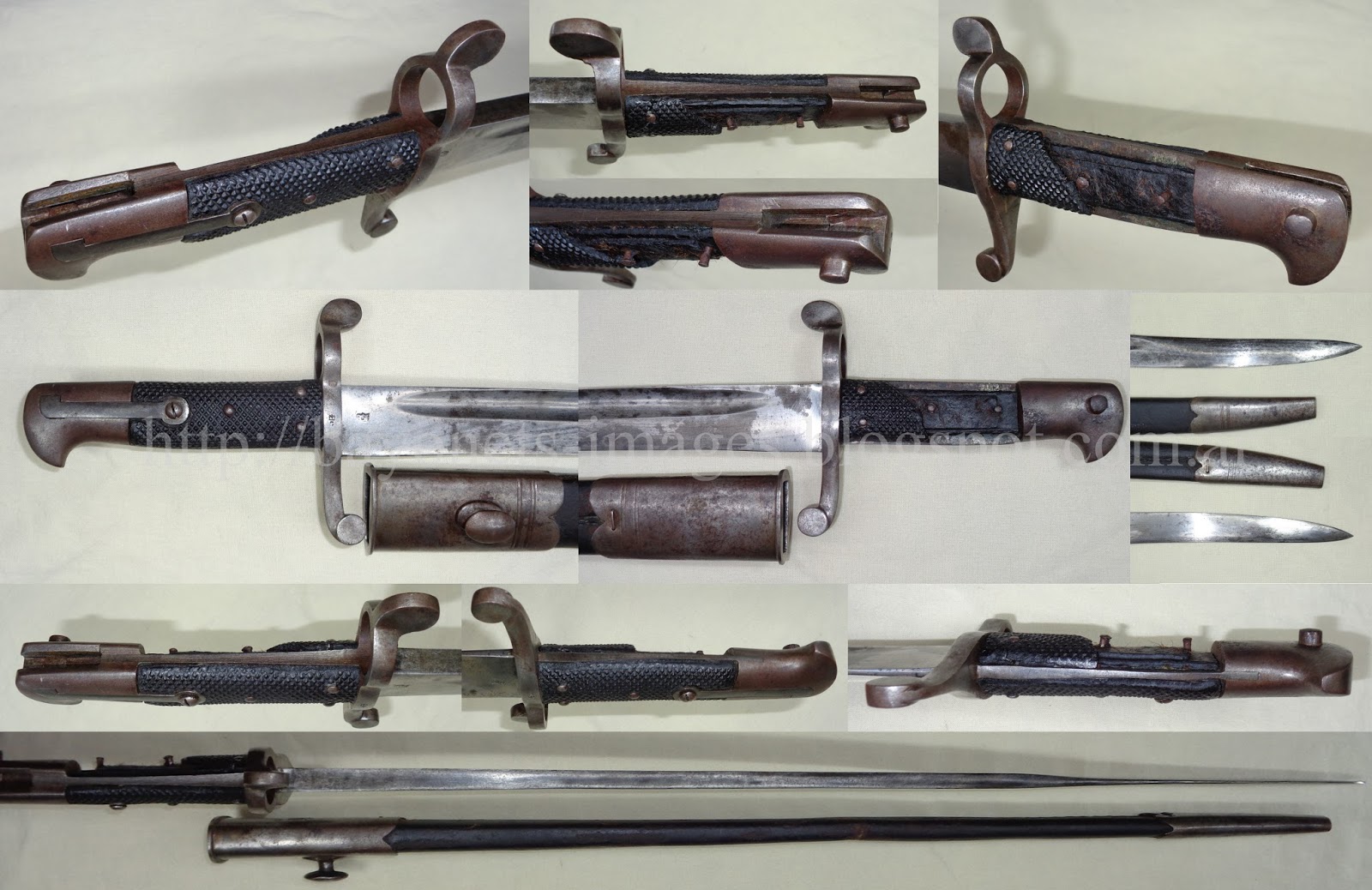 Bayonetas antiguas y modernas acompañadas de sus imágenes: sable ...