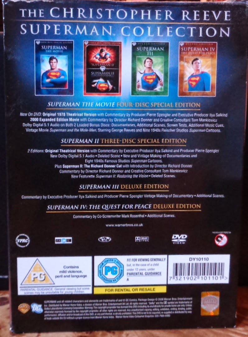 Movies on DVD and Blu-ray: The Superman Collection (1978-1987)