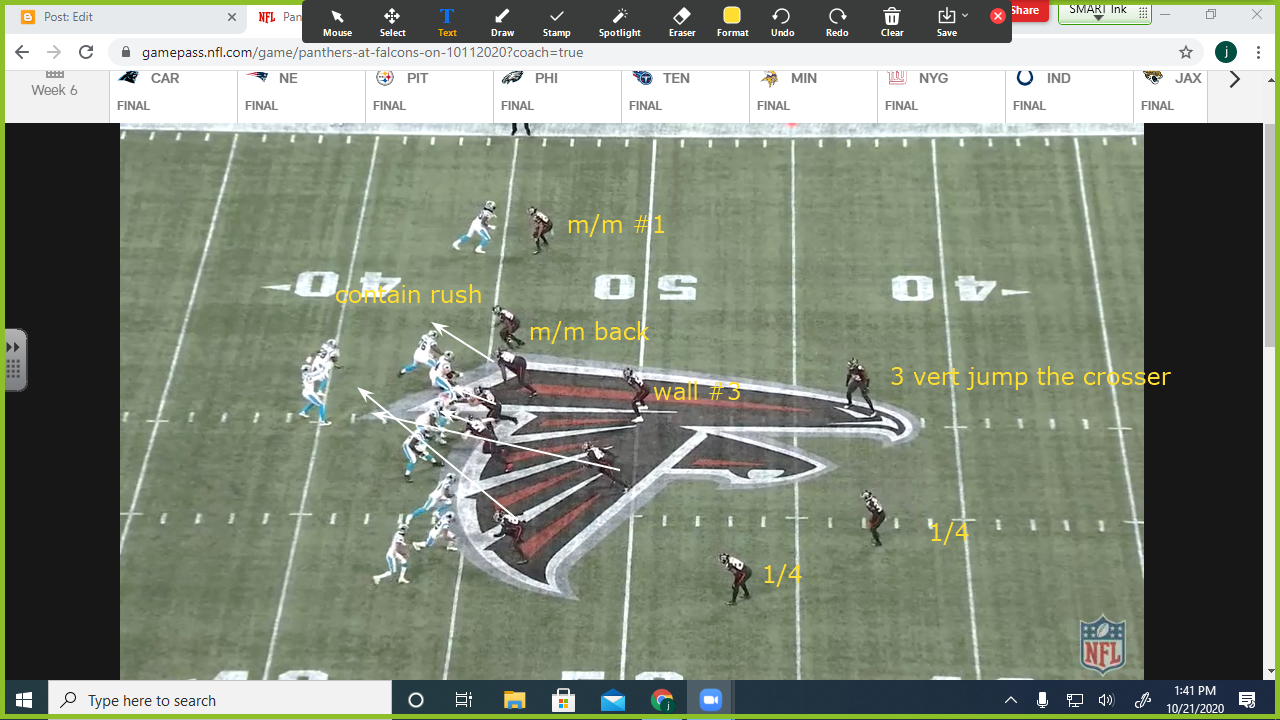 Breaking down the game- Football Film Study 101: Defending bunch ...