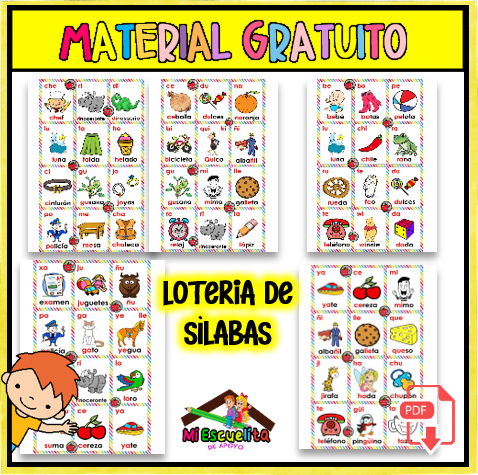 LOTERÍA DE SÍLABAS PDF