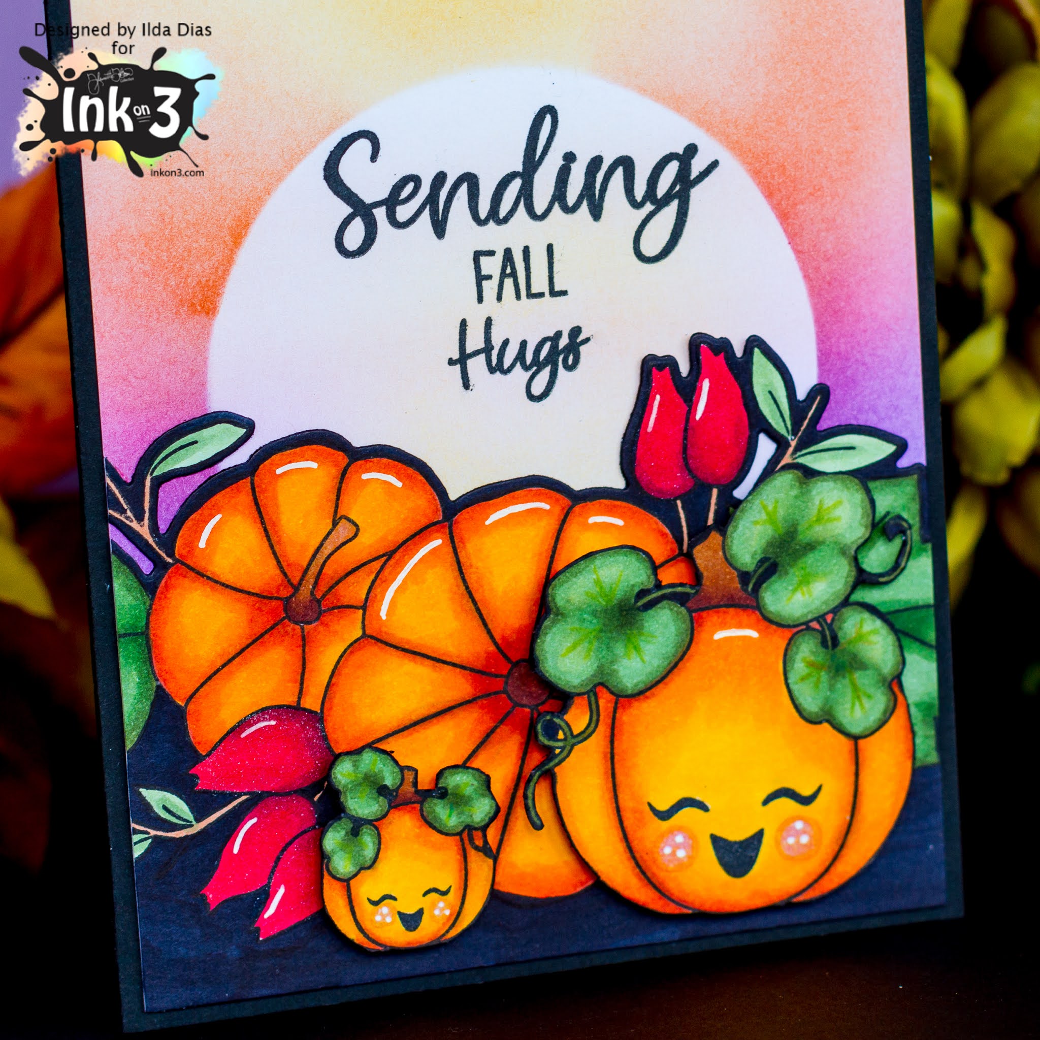 I Love Doing All Things Crafty: Sending Fall Hugs Pumpkin Patch Card ...