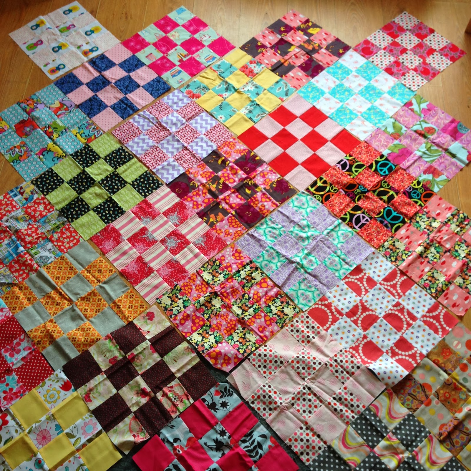 Poppy Makes Setting 16 Patch Blocks On A Point A Tutorial Poppy Makes Setting 16 Patch Blocks On A Point A Tutorial
