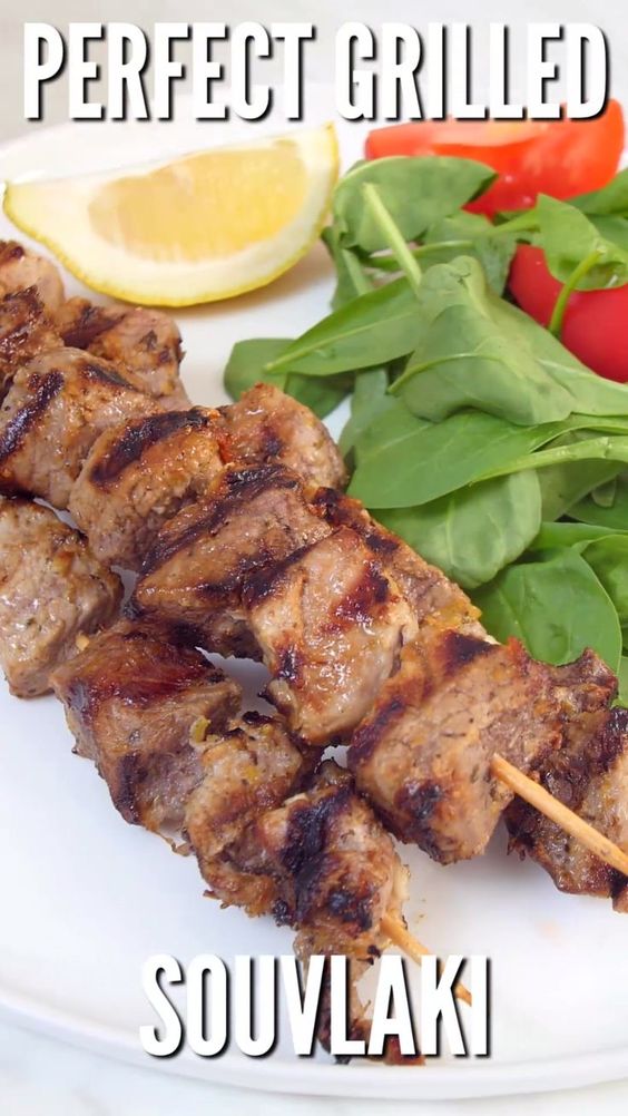 Grilled Souvlaki - Homemade Healthy Recipe