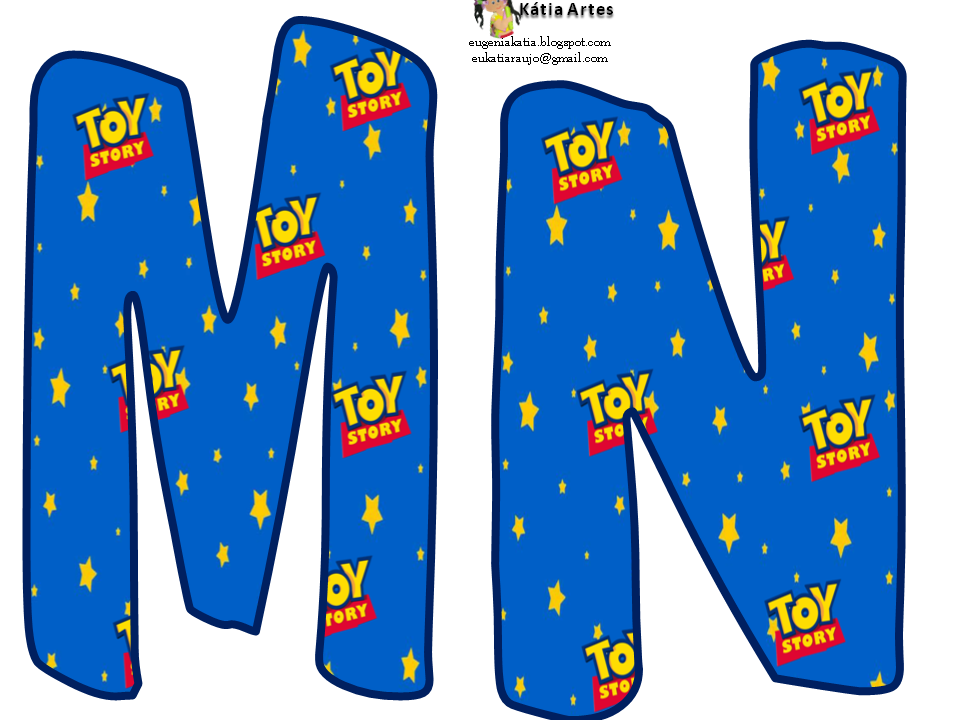 Alfabeto del logo de Toy Story. - Oh my Alfabetos!