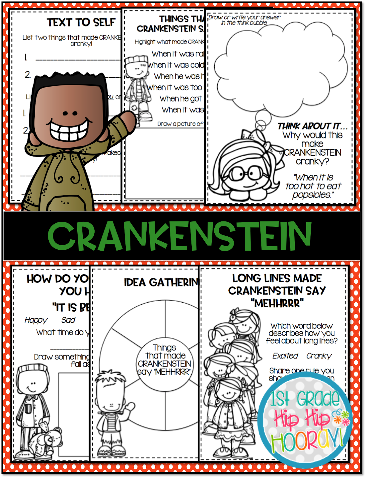 1st Grade Hip Hip Hooray!: Literary Companion for CRANKENSTEIN