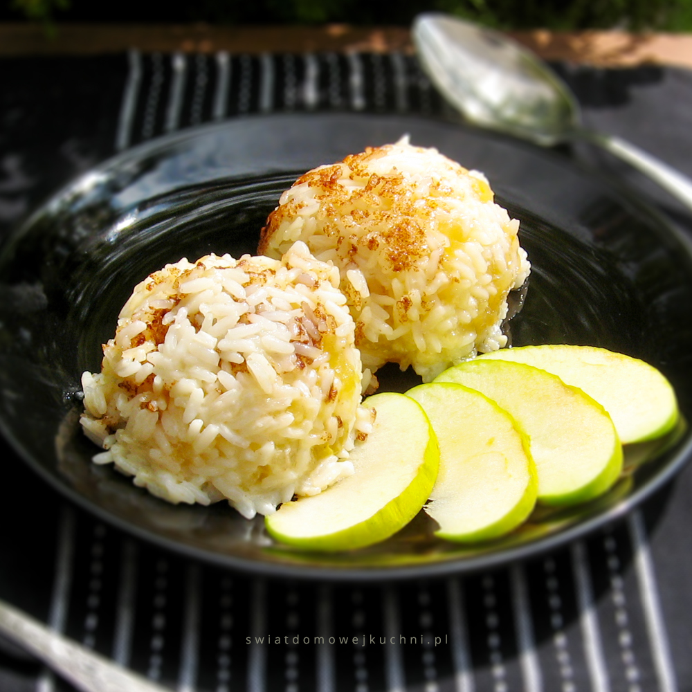 Ryż zapiekany z jabłkami - Świat Domowej Kuchni