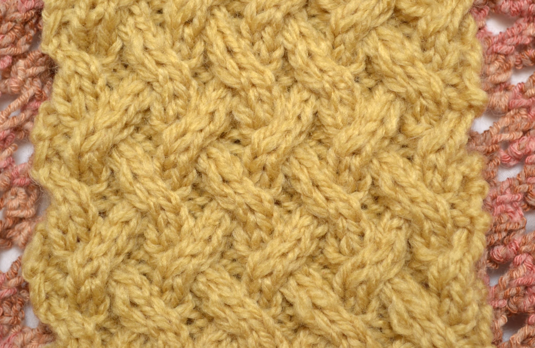 Knitting Novice: The Weekly Swatch: Lattice Cable Knit Stitch Pattern ...