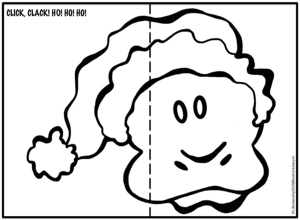 CLICK, CLACK, HO! HO! HO! BOOK CRAFT ~ Book Units by Lynn