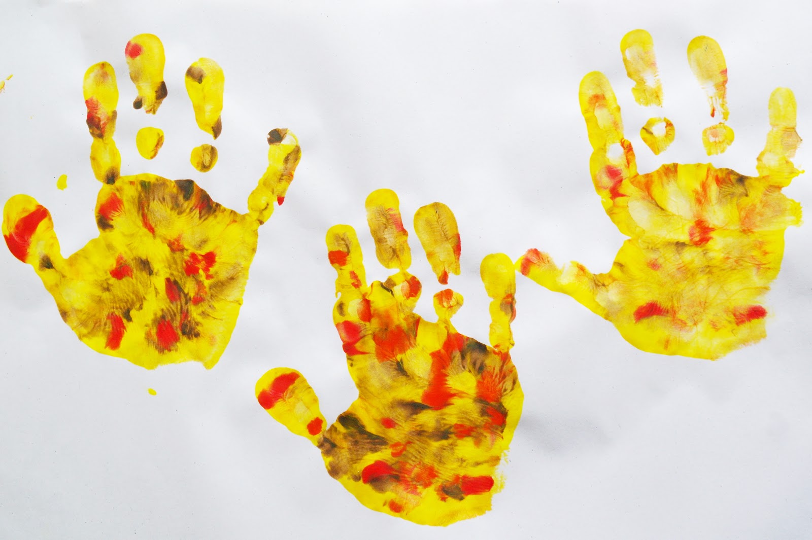 Autumn Leaf Hand Prints — Mimi Rose and Me