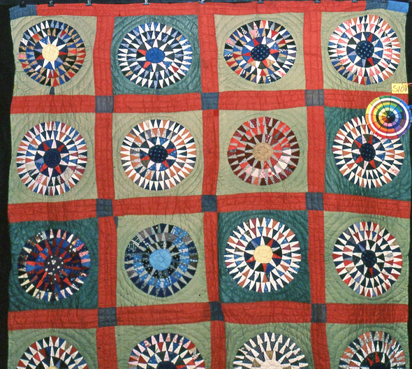 Cloud of Quilt Patterns: Sunburst with Spiky Points