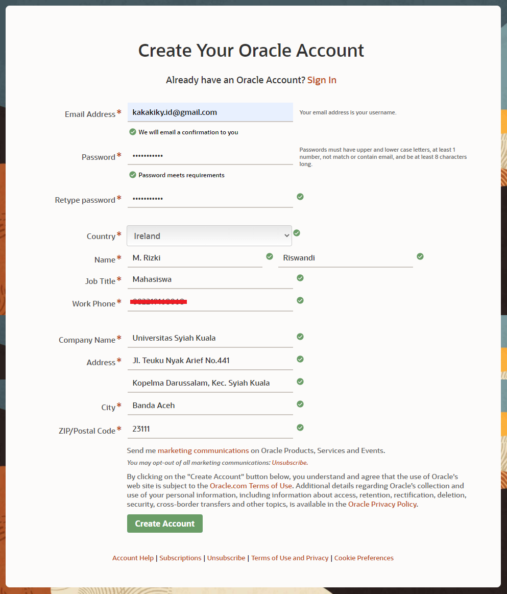 Cara Membuat Akun Oracle Dengan Mudah - KakaKiky | Blog Edukasi