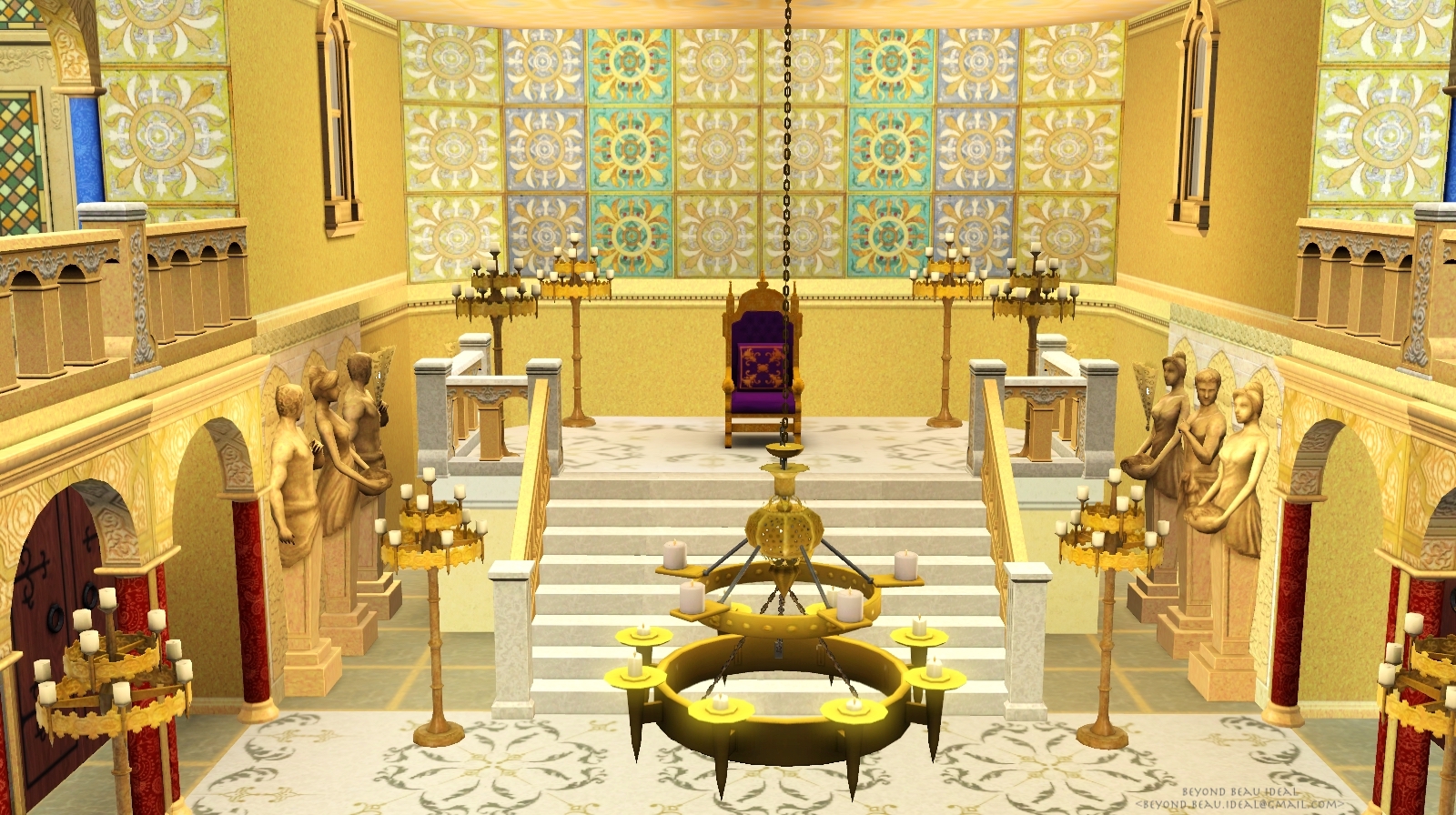 [The Sims 3] The Neuschwanstein Castle's Throne Room, Audience Room ...