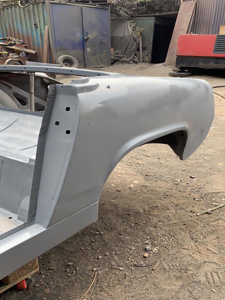 MG Midget 1965 MKII Restoration Project: Blasting Chassis