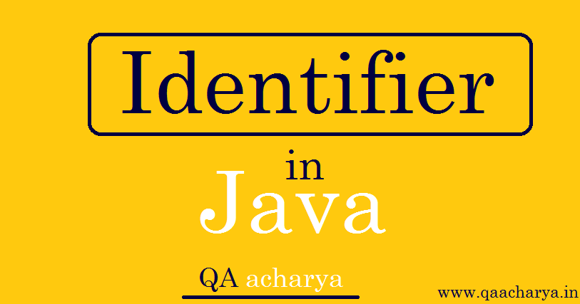 Java Identifiers