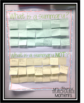 Mrs. Thomas' Teachable Moments: Summarize It!