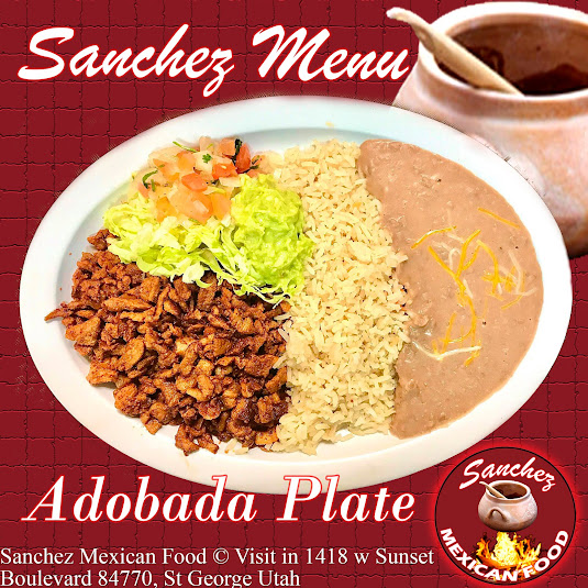 Menu ~ Sanchez Mexican Food