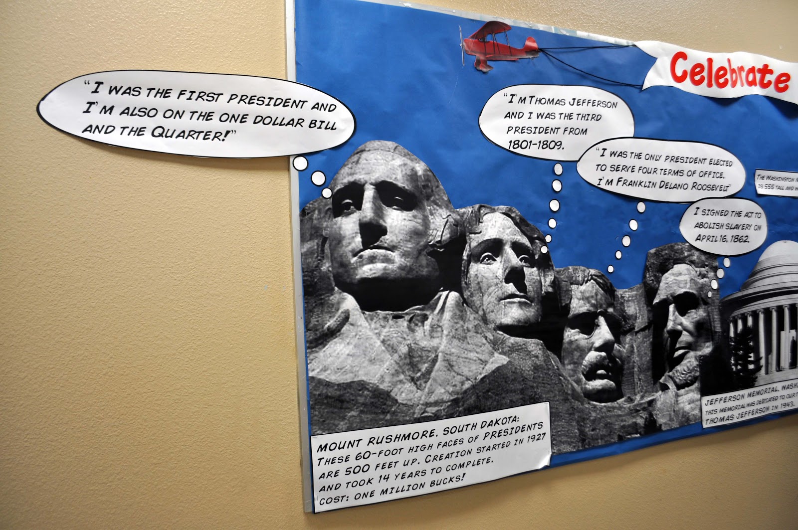 ewe hooo!: School Bulletin Board Update — Presidents' Day and more