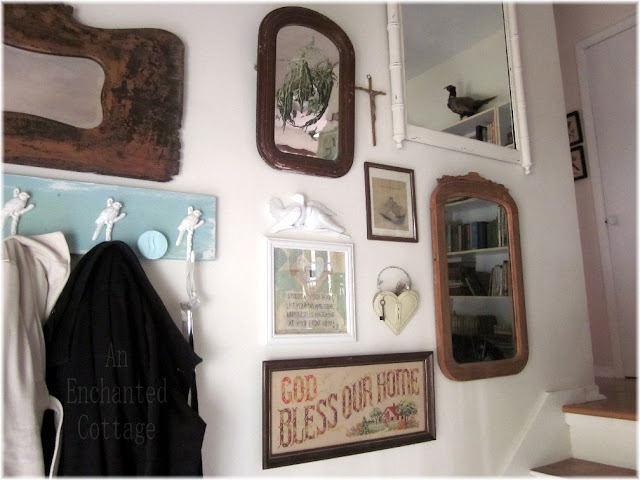 An Enchanted Cottage: Eclectic Mirror Gallery Wall