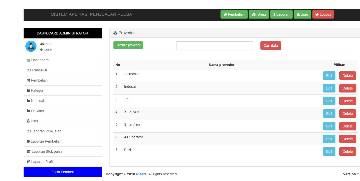 teknologi globalisasi: Aplikasi Penjualan Pulsa Berbasis Web, Dengan ...
