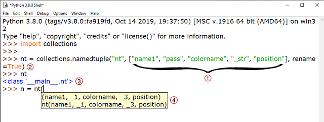 APRENDER A PROGRAMAR CON PYTHON: NAMEDTUPLES