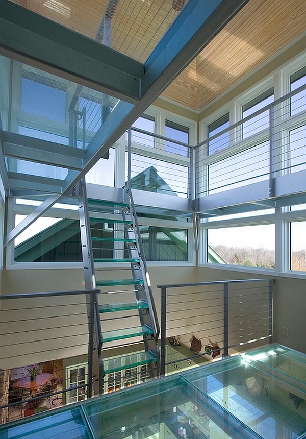 Ideas for integrating a glass ladder into your home - Lady's Houses