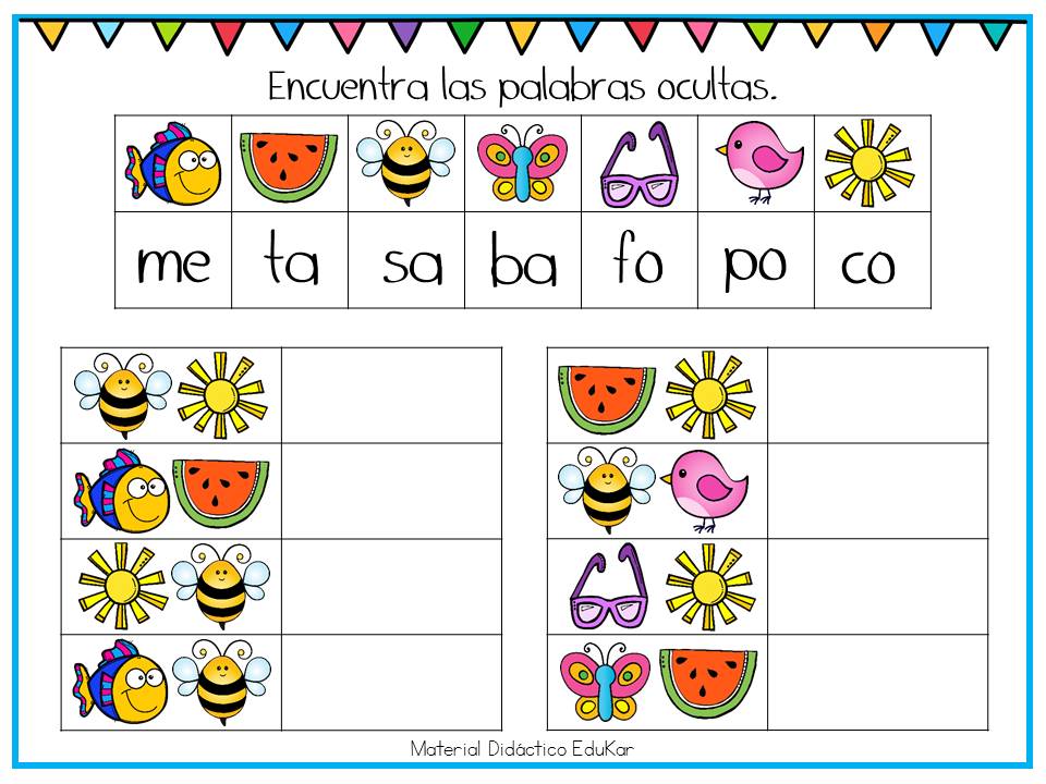 Formando Palabras Ocultas - EduKar