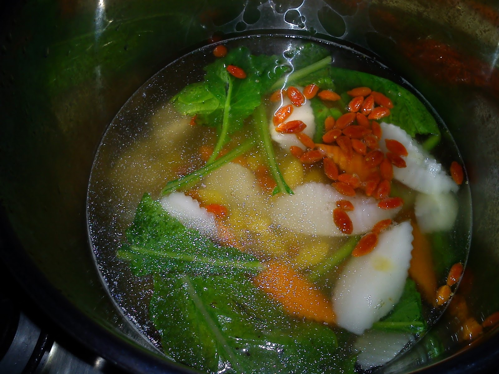Cooking Pleasure: EZCR#51 - THERMAL COOKER - GINGKO, CARROTS AND PORK ...