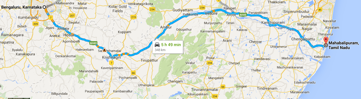 Suresh C: Mahabalipuram Kanchipuram Vellore Travelogue