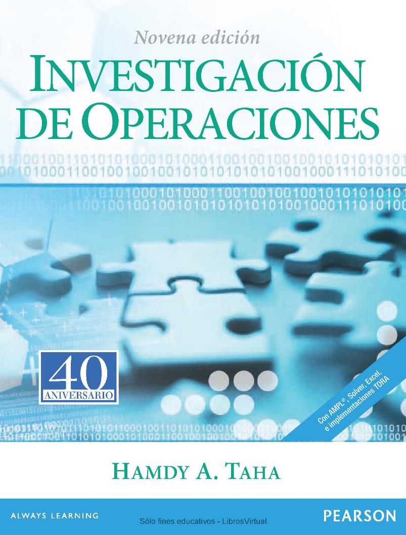 Investigación de Operaciones, 9na. Edición – Hamdy A. Taha | Free Libros