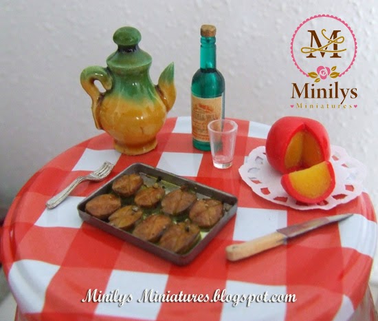 Minilys Miniatures: Truco Fimo: mini asado jugoso