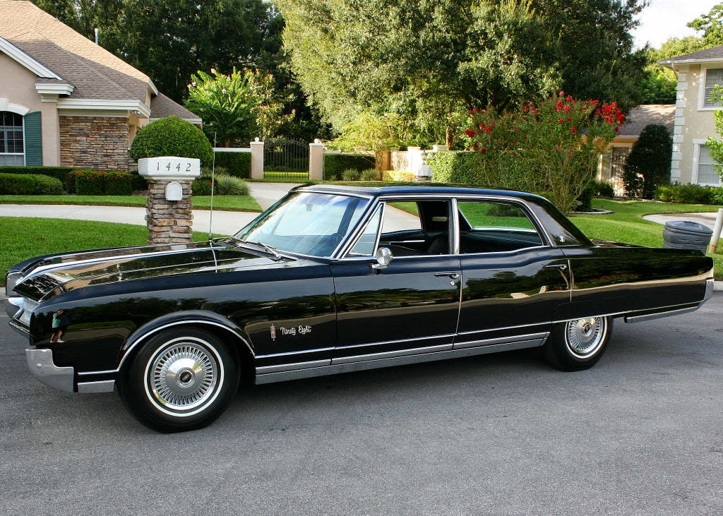 All American Classic Cars: 1966 Oldsmobile Ninety-Eight LS 4-Door Sedan