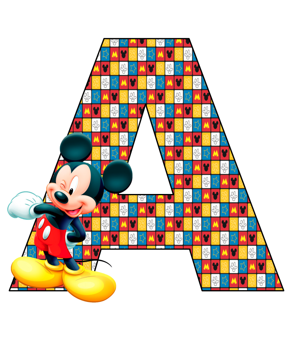 Kits imprimibles gratis : Mickey Mouse abecedario y números