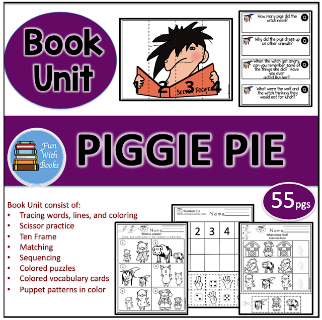PIGGIE PIE BOOK UNIT ~ Book Units by Lynn