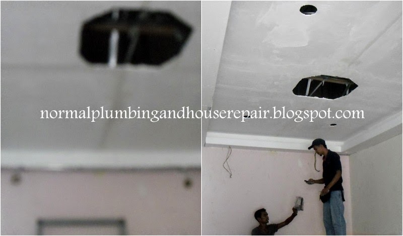 NORMAL PLUMBING: MEMASANG PLASTER SILING DI TAMAN HARMONI, SERI ...