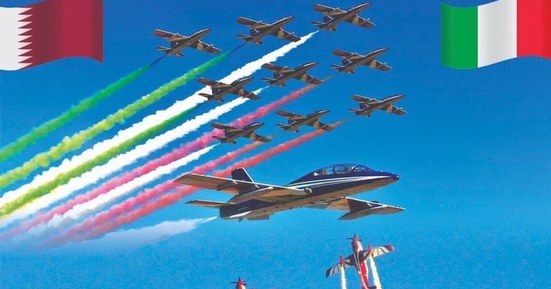Asian Defence News: Italian Air Force acrobatic team and Qatar Emiri ...