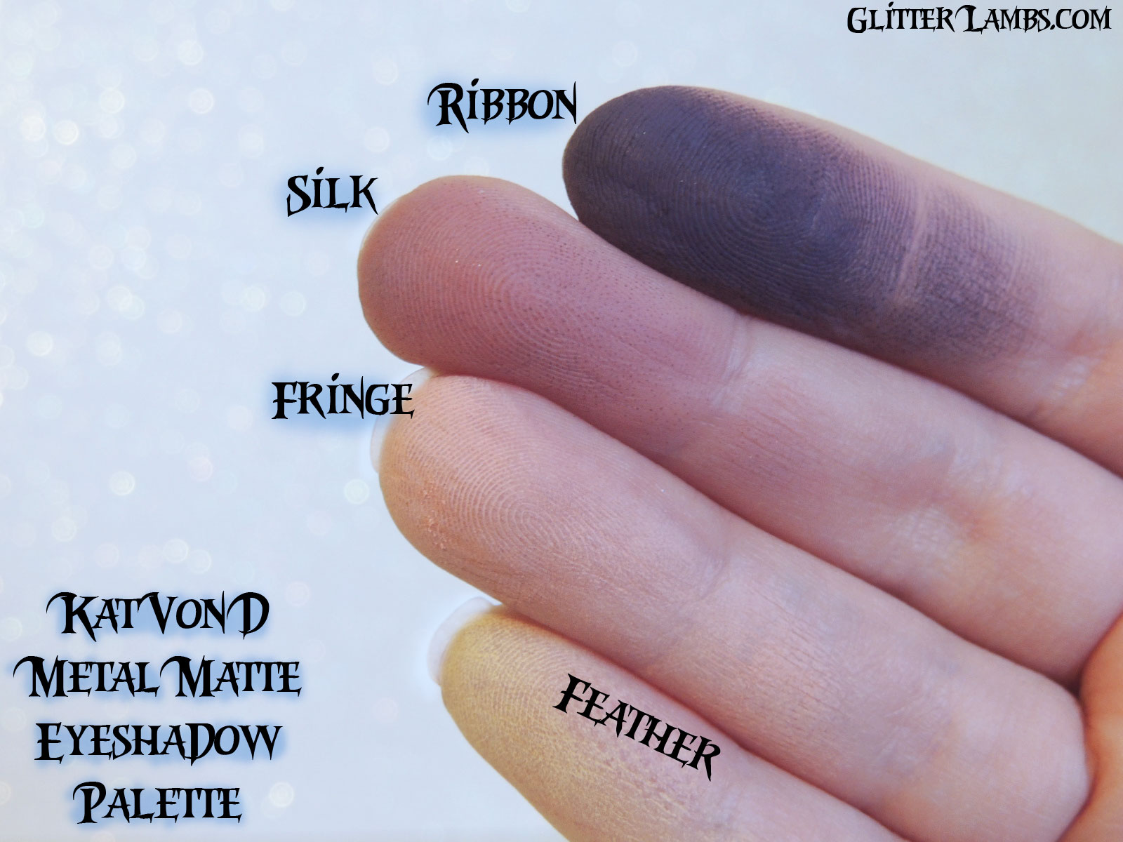 Glitter Lambs: Kat Von D Metal Matte Eyeshadow Palette Swatches Review