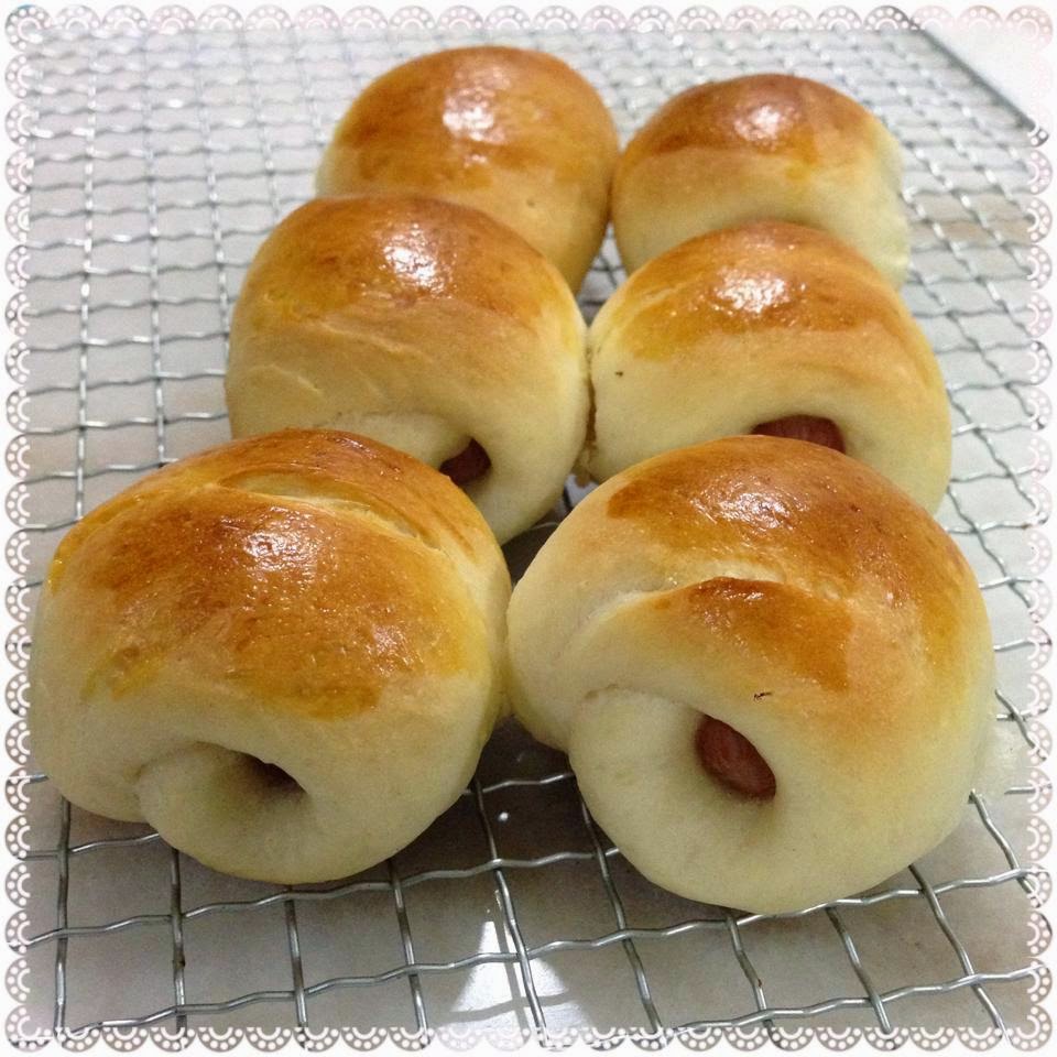 Mini Sausage Bread Rolls by Celia Golala