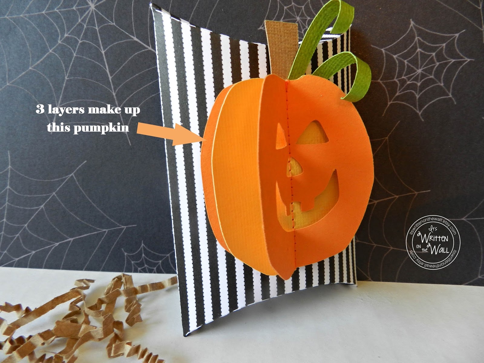 It's Written on the Wall: 3D Stitched Halloween Pumpkin Treat Box-Fill ...