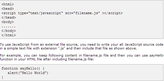Makers Of The Web: Javascript code placement in html file or document. Makers Of The Web: Javascript code placement in html file or document.
