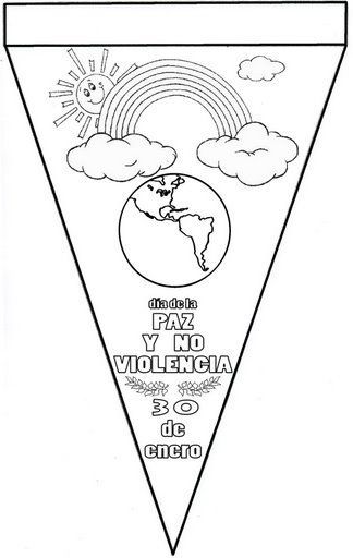RECURSOS y ACTIVIDADES para Educación Infantil: Banderines Dia de la Paz