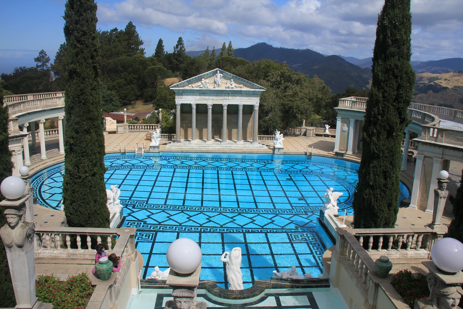 McLeanCamino: Hearst Castle outdoor pool with Graeco-Roman structures ...