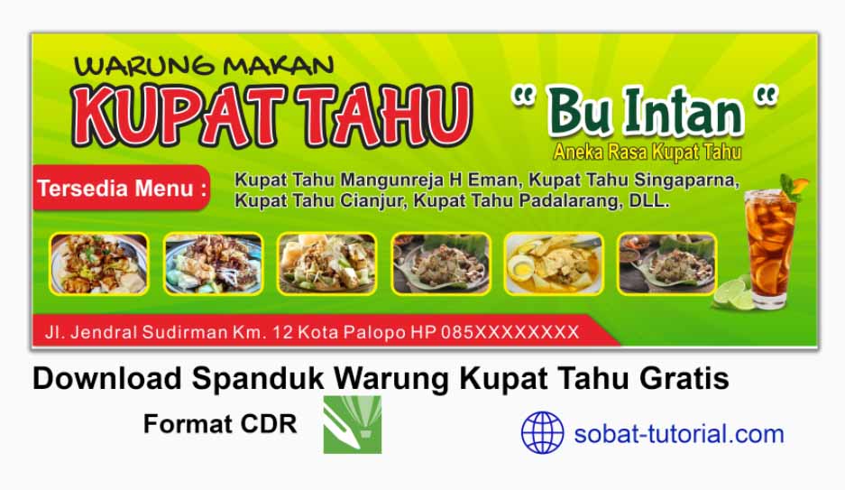 Contoh Banner Warung Kupat Tahu Gratis Format Coreldraw Sobat Tutorial