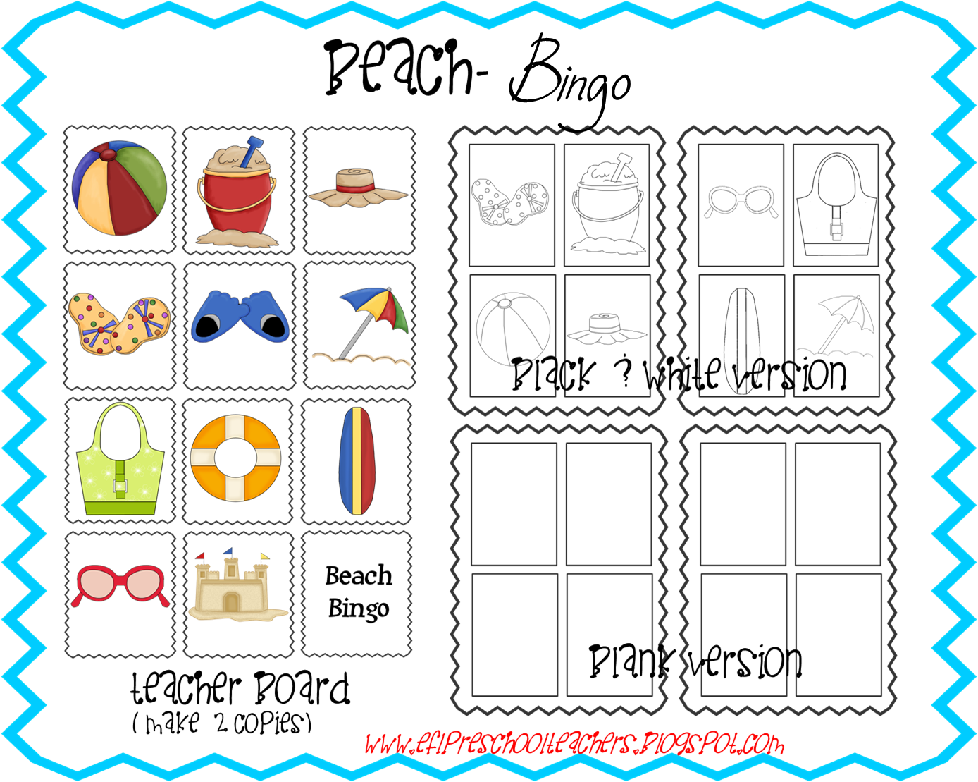 ESL/EFL Preschool Teachers: Beach Theme for English Language Learners